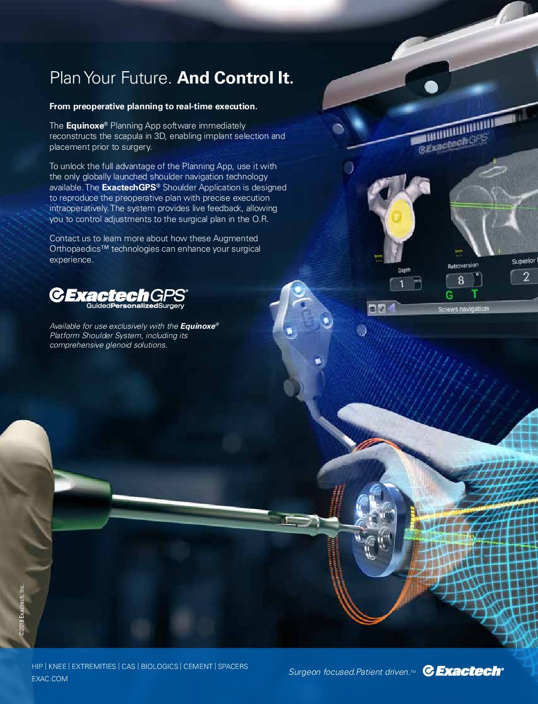 JSES 2018 Nov Full Page Ad: Shoulder ExactechGPS | www.exac.com