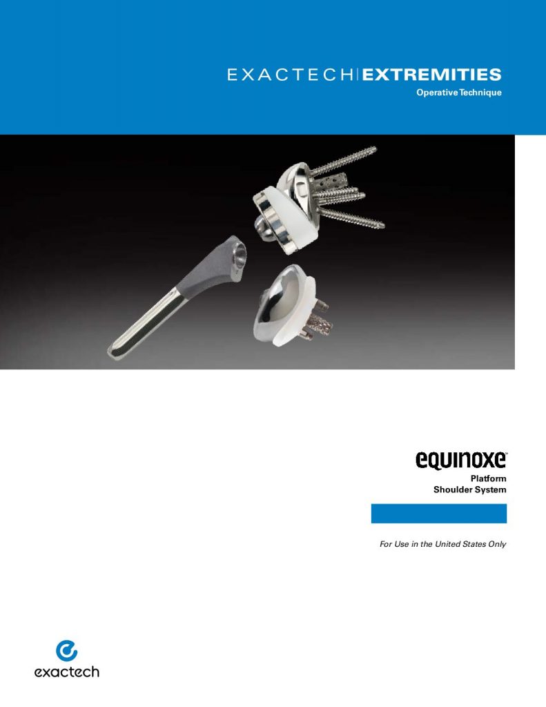 Equinoxe Shoulder Primary Reverse Operative Technique | www.exac.com